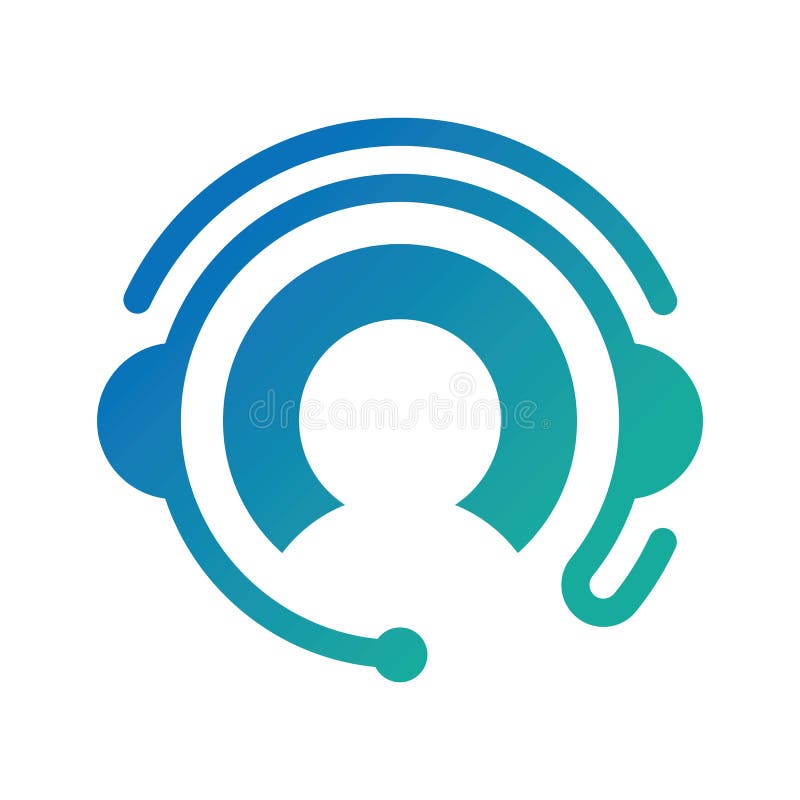 Operator Vector Logo Icon Design Stock Vector - Illustration of vector ...