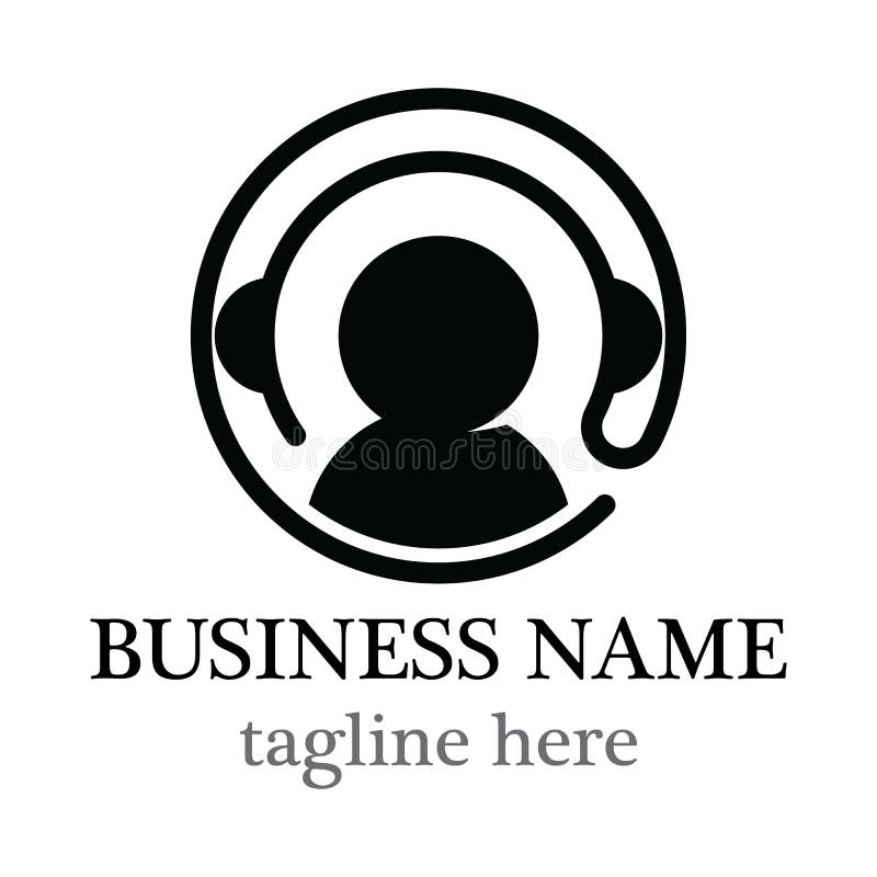 Operator Vector Logo Icon Design Stock Vector - Illustration of vector ...