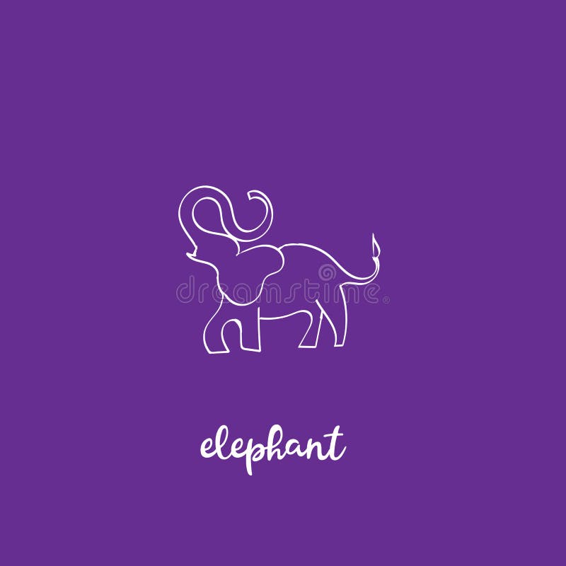 Simple Modern Elephant Logo, Elegant and Stylish Stock Vector ...