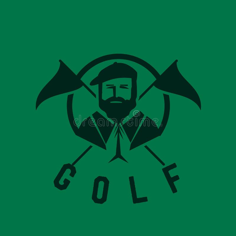 Simple Modern Golf Master Logo Design Vector Template Illustrations ...
