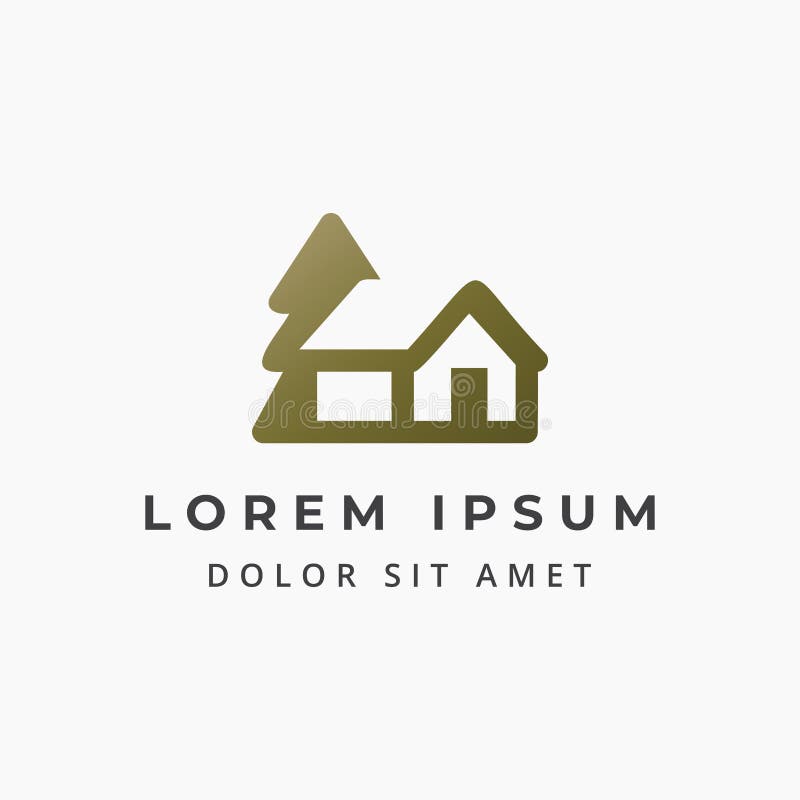 Simple Modern Home and House Logo Icon Stock Illustration ...