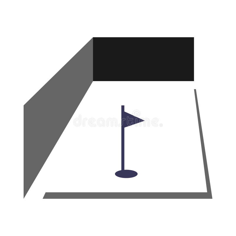 Simple Modern Indoor Golf Logo Design Vector Template Illustrations ...