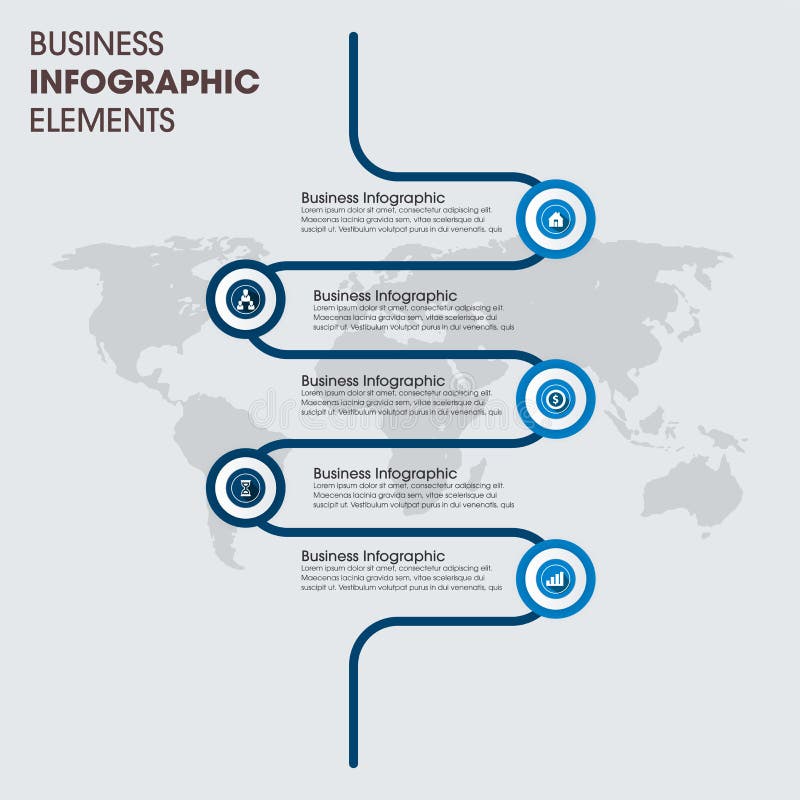 Simple Modern Infographics Template Options. Vector Infographic Element ...