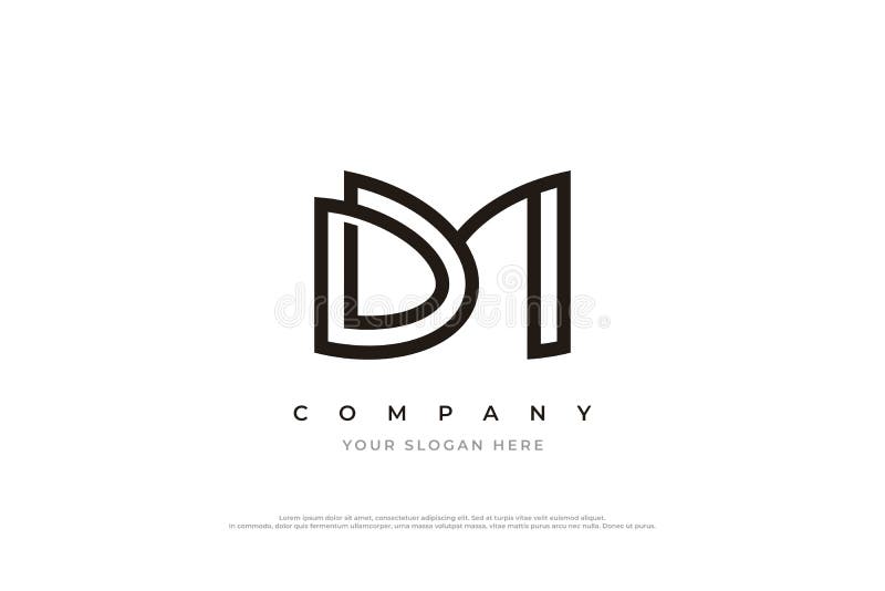 Simple and Modern Initial Letter DM Logo Design Vector Stock Vector ... Simple and Modern Initial Letter DM Logo Design Vector Stock Vector ...