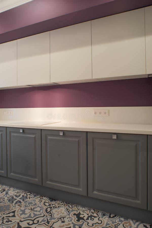 Simple Modern Kitchen stock image. Image of classic, horizontal - 88935035