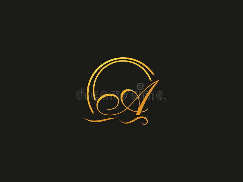 Simple and Modern a Letter Logo with Modification Stock Vector ...