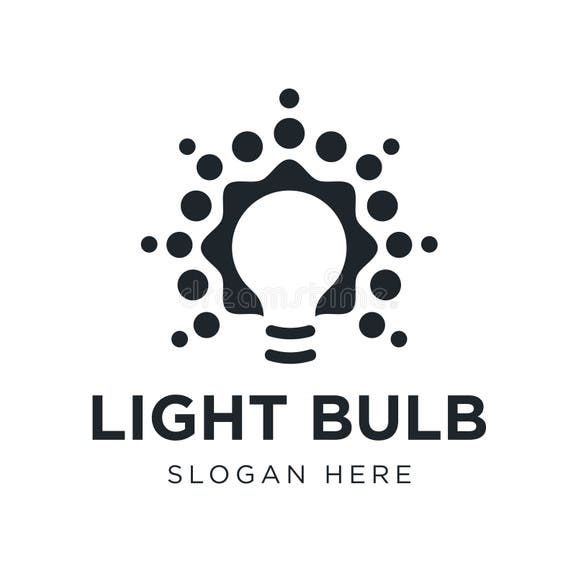 Simple Modern Light Bulb Vector Design Illustration Stock Vector ...