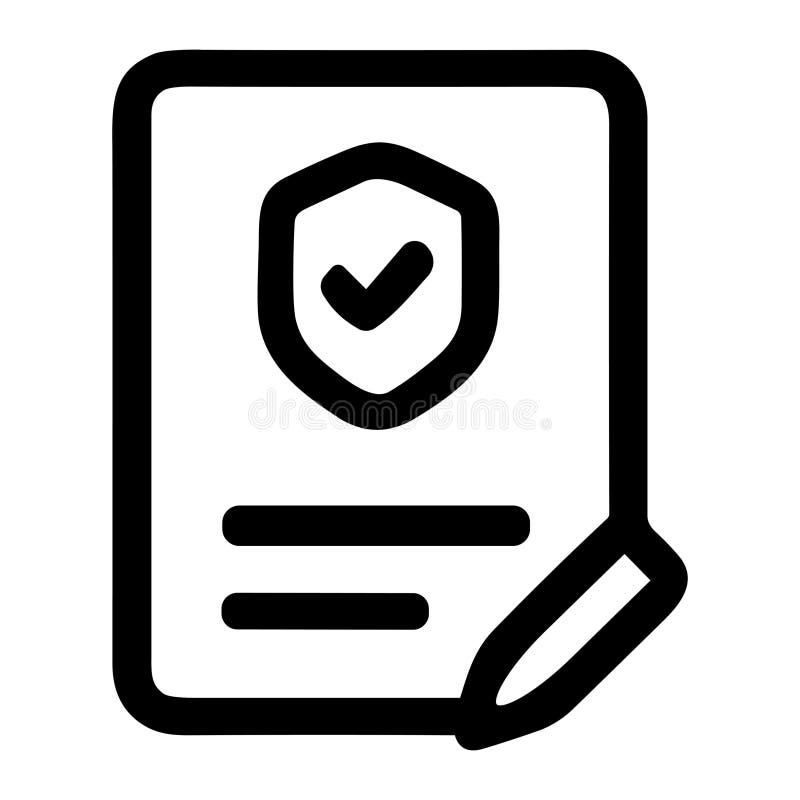 Red Shield Checkmark Clipboard Represent Security, Approval, Verification. Concept of Compliance ...
