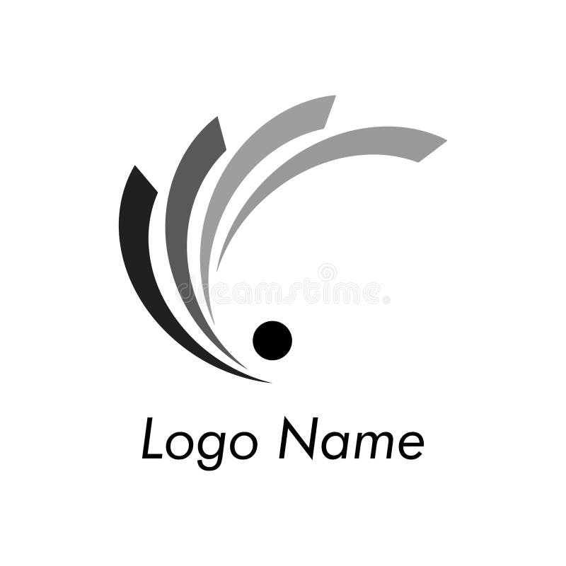 Simple Modern Logo Design Company Stock Illustration - Illustration of ...