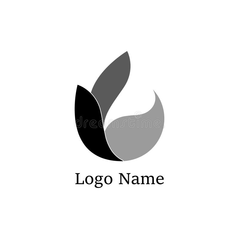 Simple Modern Logo Design Company Stock Illustration - Illustration of ...