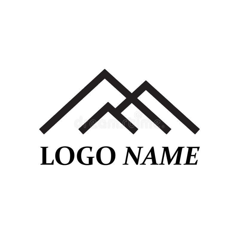 Simple Modern Logo Design Company Stock Illustration - Illustration of ...