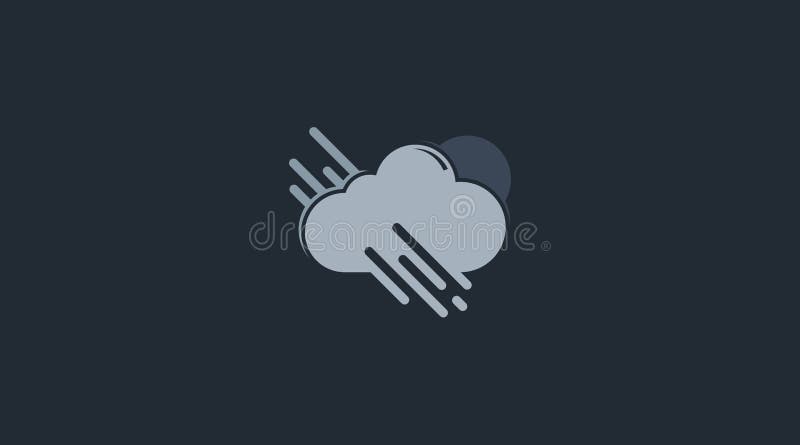 Simple and Modern Logo Design of Rain Logo Concept Stock Vector ...