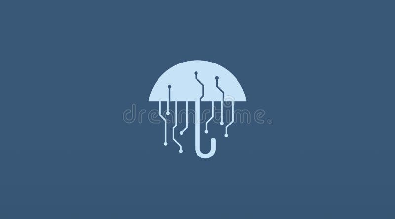 Simple and Modern Logo Design of Rain Logo Concept Stock Vector ...