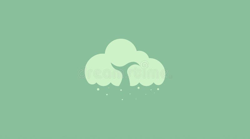 Simple and Modern Logo Design of Rain Logo Concept Stock Vector ...