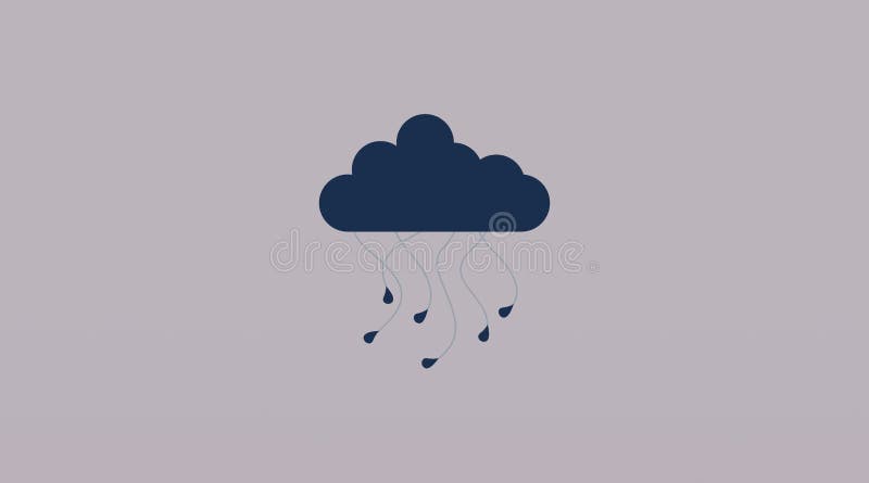 Simple and Modern Logo Design of Rain Logo Concept Stock Vector ...