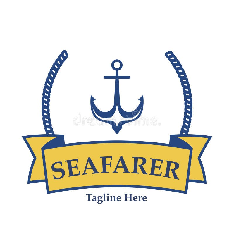 Nautical, Sailor Logo Design Template Stock Illustration - Illustration ...