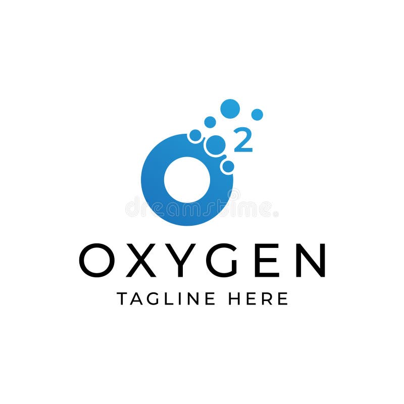 Modern oxygen logo design stock vector. Illustration of logo - 239936075