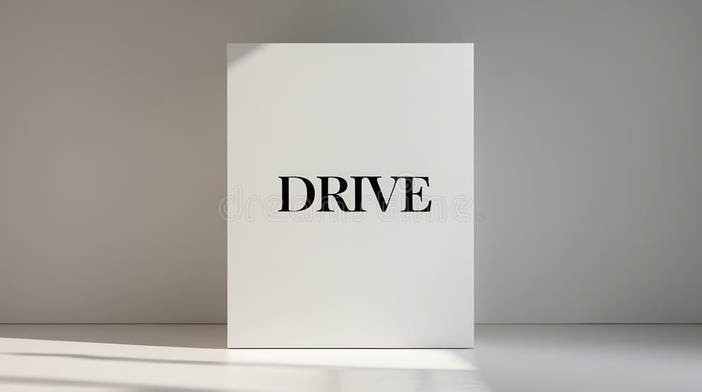 A Simple, Modern Presentation of the Word Drive Using Large, Bold ...