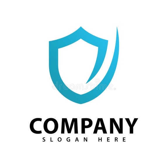 Simple Modern Shield Logo Template Illustration Design Stock Vector ...