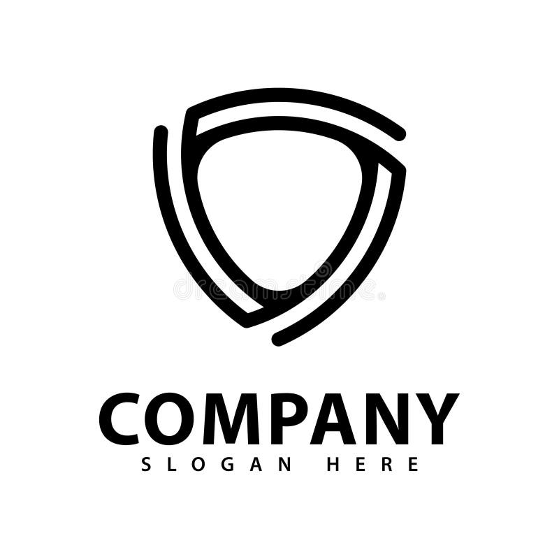 Simple Modern Shield Logo Template Illustration Design Stock Vector ...