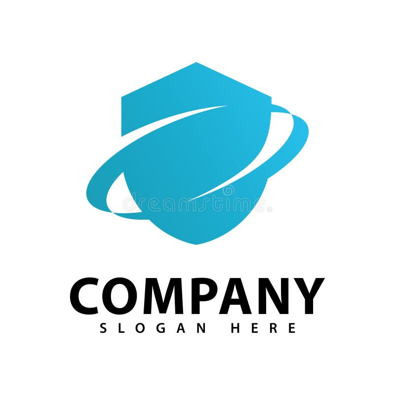 Simple Modern Shield Logo Template Illustration Design Stock Vector ...