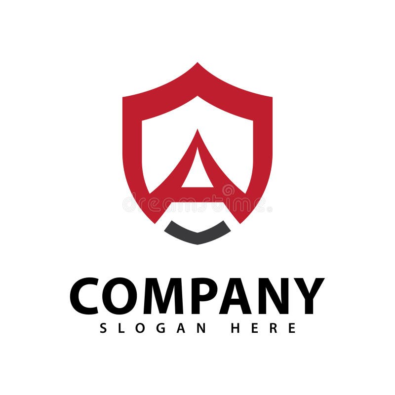 Simple Modern Shield Logo Template Illustration Design Stock Vector ...