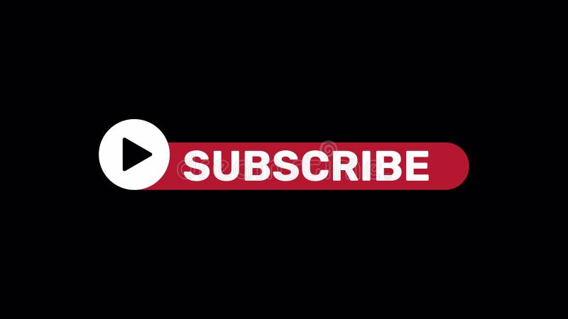 Simple and Modern Subscribe Button with a Play Icon. Perfect for Social ...