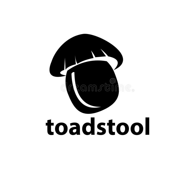Simple and Modern Toadstool Logo Stock Illustration - Illustration of ...