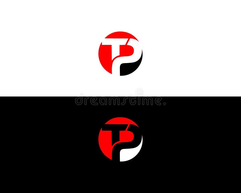 Simple Modern TP Logo Initial Letter Stock Vector - Illustration of ...