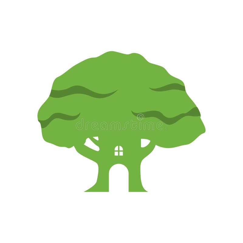 Simple Modern Treehouse Logo Design Graphic Vector Illustration Stock ...