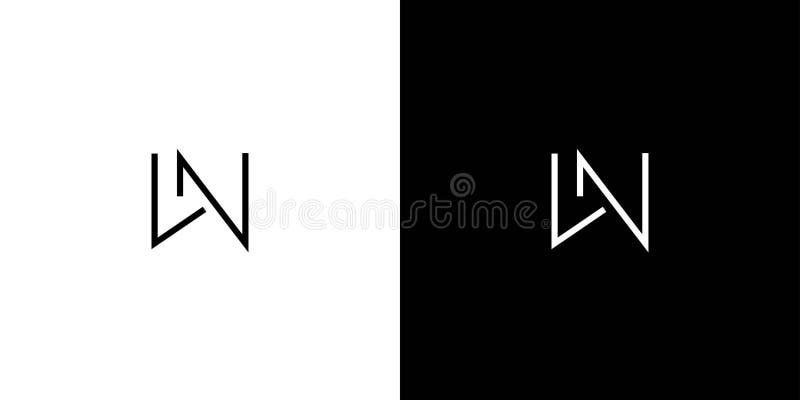 Modern WN logo design stock vector. Illustration of abstract - 271149569
