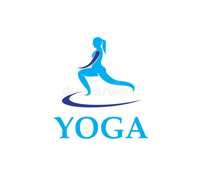 Simple Modern Yoga Exercise Illustration Inspirational Design Stock ...