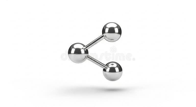 A Simple Molecular Structure Model is Depicted, Comprising Three ...