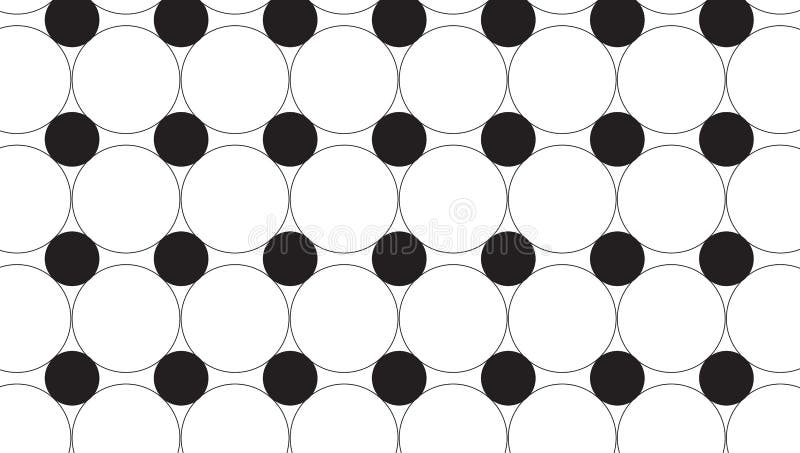 Simple Monochrome Circle Dot Pattern Stock Vector - Illustration of ...