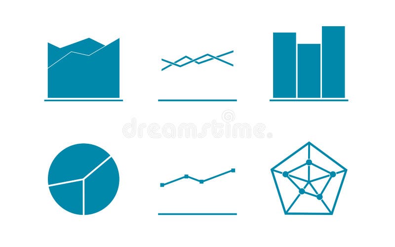 Simple Monochrome Icon of Some Chart Stock Vector - Illustration of ...