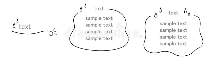 Set of Simple Monochrome Wire-style Text Frames. Stock Vector ...