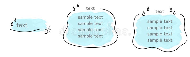 Set of Simple Monochrome Wire-style Text Frames. Stock Vector ...