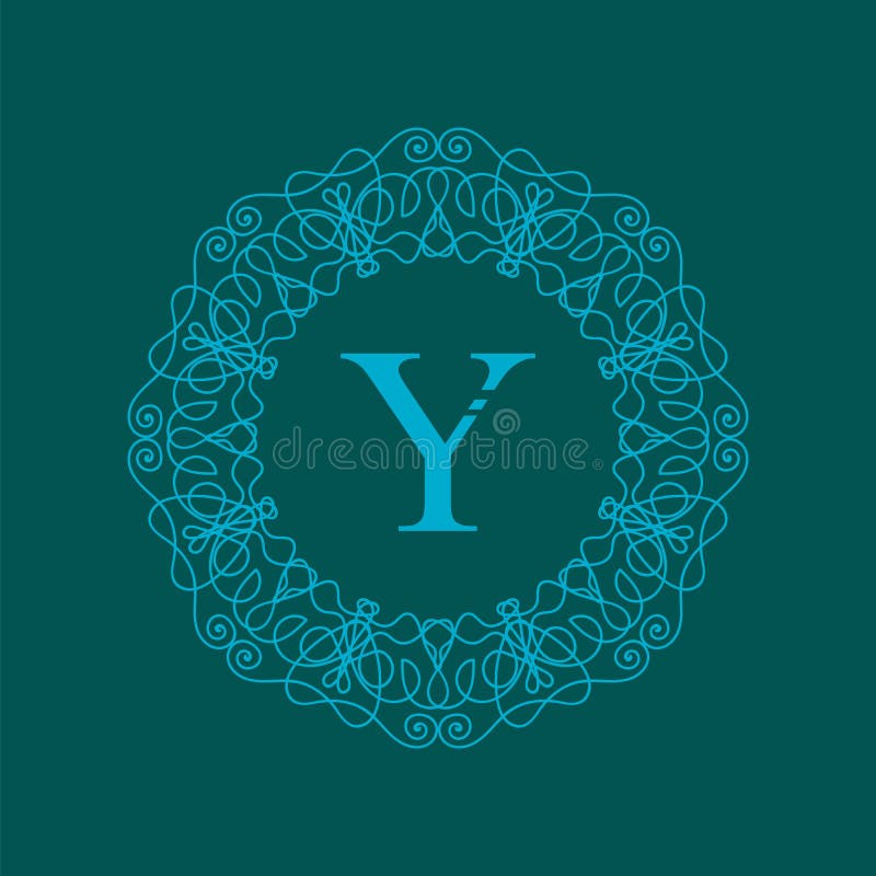 Simple Monogram Y Design stock illustration. Illustration of design ...