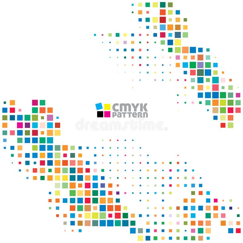 Simple Mosaic Background with Small Multicolor Squares Stock Vector ...