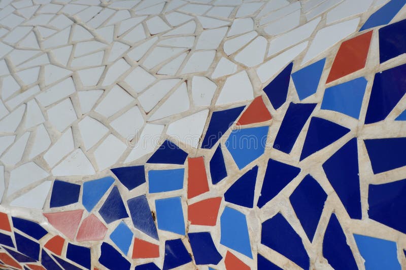 Simple Mosaic with Variation of Different Vibrant Colours in Spain ...
