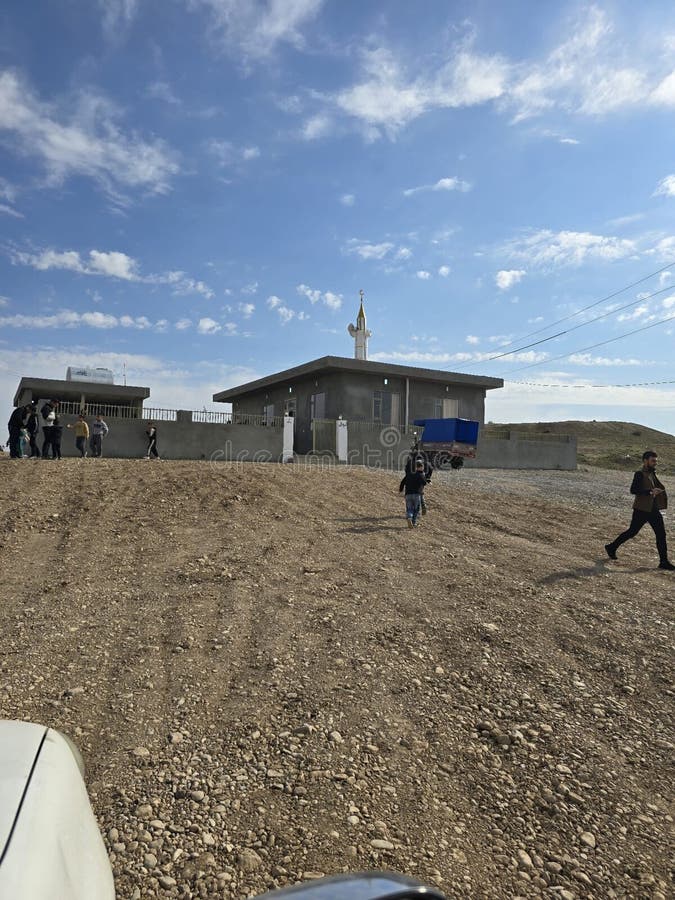 Simple Mosque in a Village in Iraq Stock Photo - Image of building ...