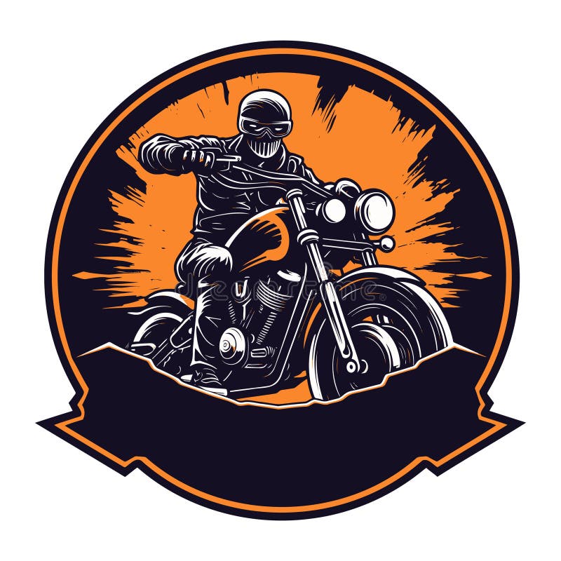 Simple Motorcycle Cub Logo. Vector Illustration Stock Vector ...