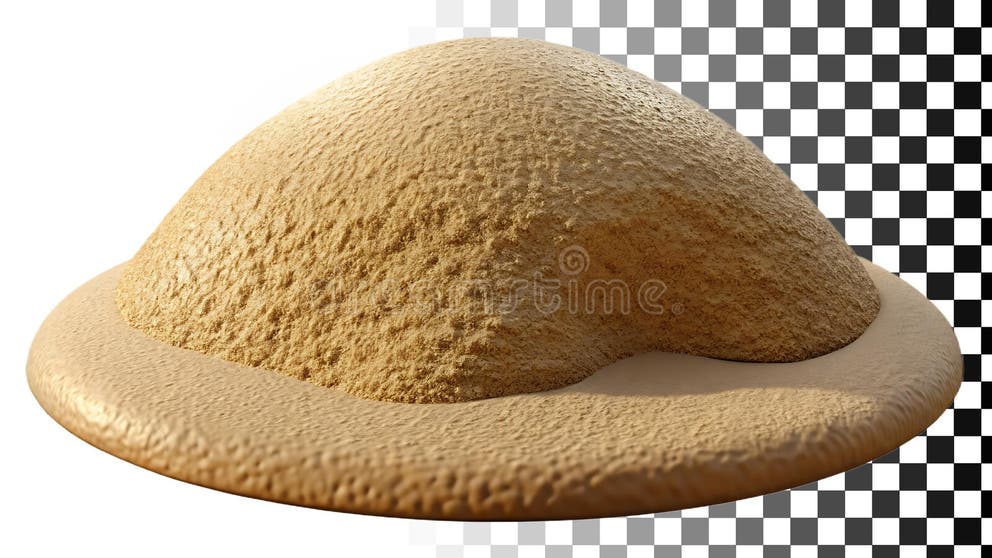 Simple Mound or Dome Shape Made of Fine Light Brown Sand Desert Texture ...