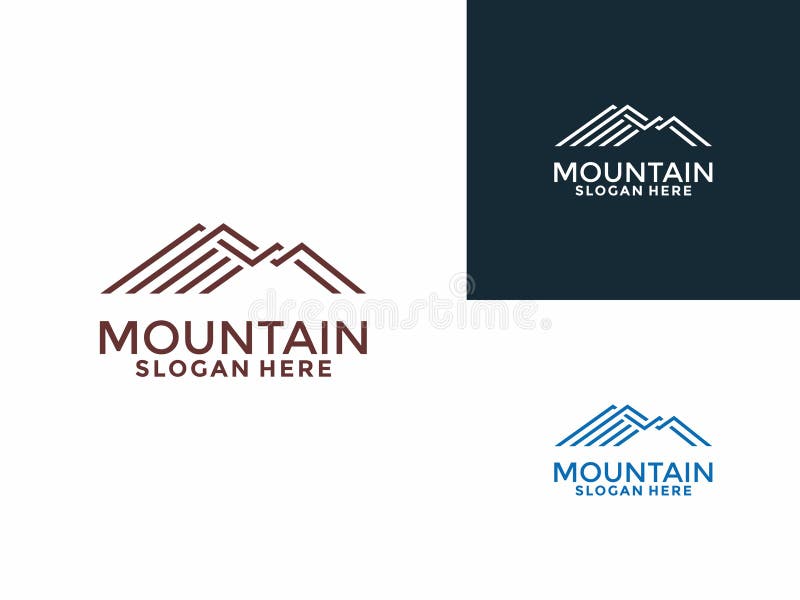 Simple Mountain Business Logo Design Vector Template. Minimalist and ...