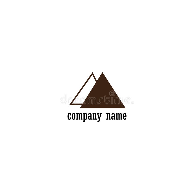 Simple Mountain Logo Design Vector Template Stock Vector - Illustration ...