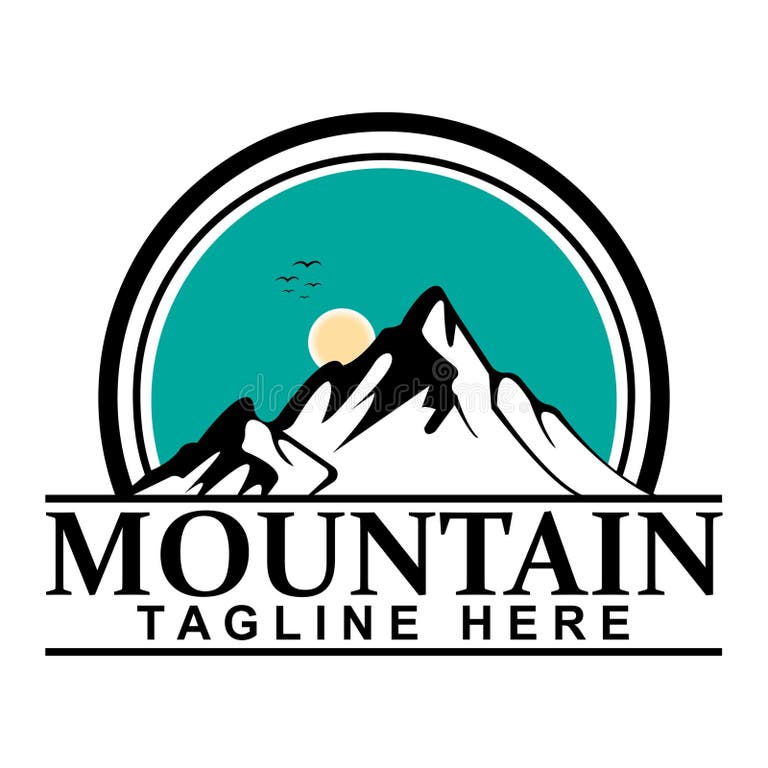 Simple Mountain Logo and Icon Vector Illustration Design Stock Vector ...