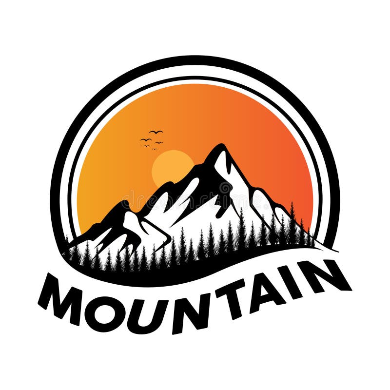 Simple Mountain Logo and Icon Vector Illustration Design. Stock Vector ...