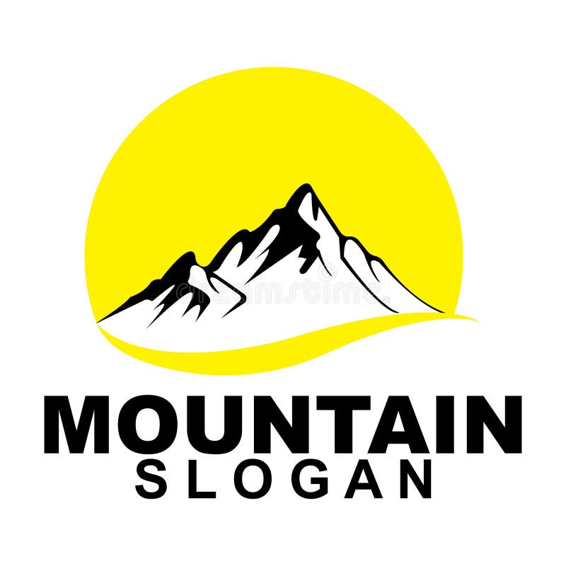 Simple Mountain Logo and Icon Vector Illustration Design Stock Vector ...