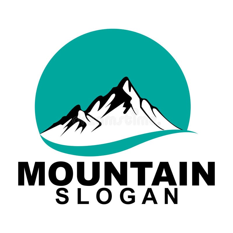 Simple Mountain Logo and Icon Vector Illustration Design Stock Vector ...
