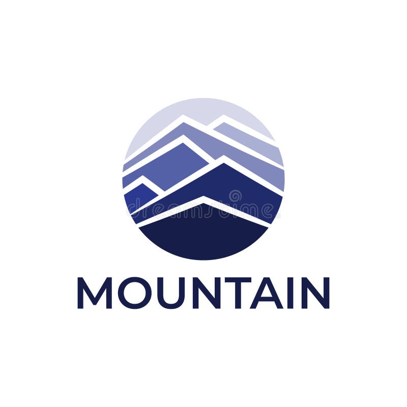 Simple Mountains Logo Design Stock Vector - Illustration of environment ...